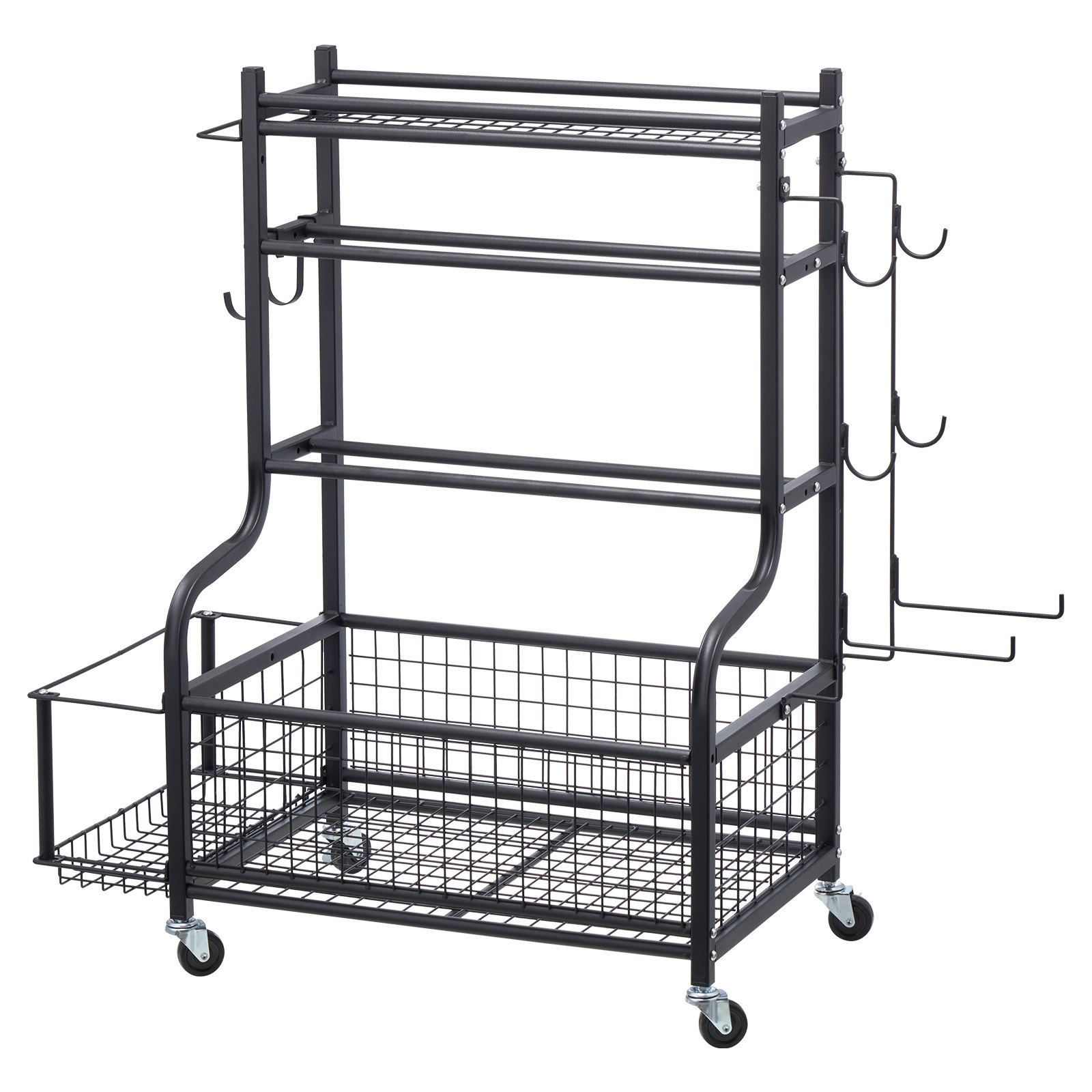 VEVOR Yoga Mat Storage Rack, Powder Coated Finish Steel Yoga Mat Holder ...