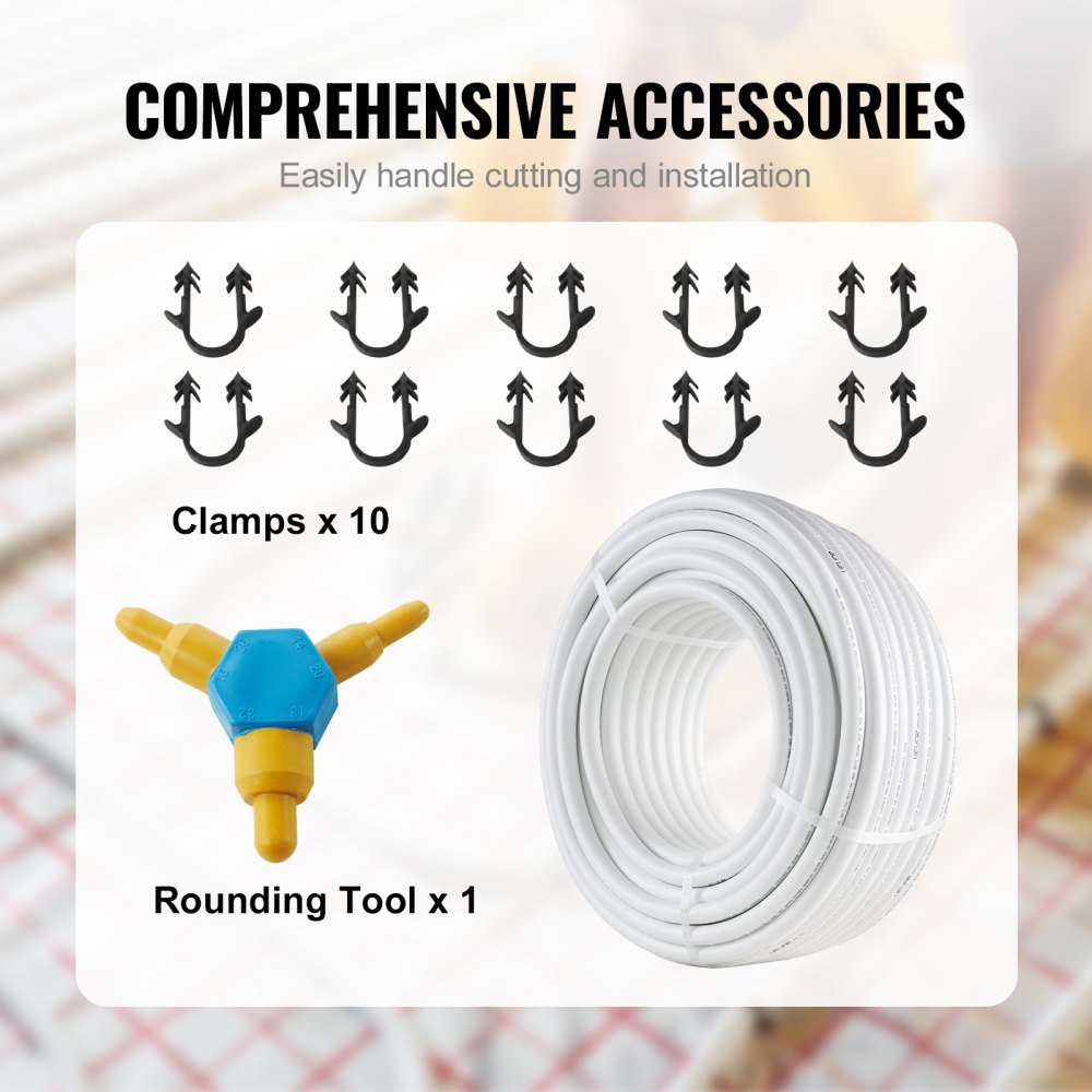 VEVOR PEX-AL-PEX Tube, 164 ft, 0.79'' Diameter Aluminum-Plastic ...