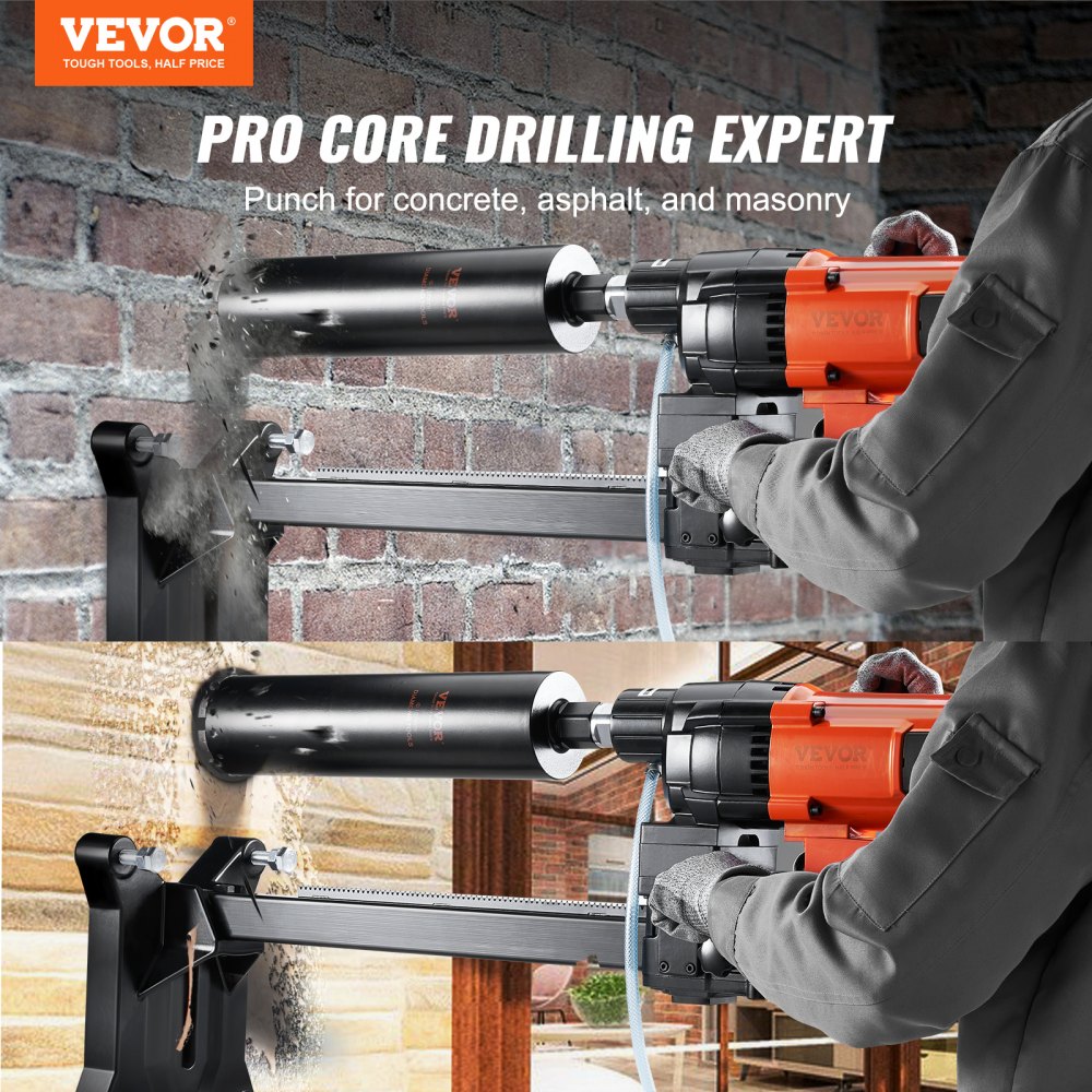 VEVOR VEVOR Diamond Core Drilling Machine, 10in Wet Concrete Core Drill ...