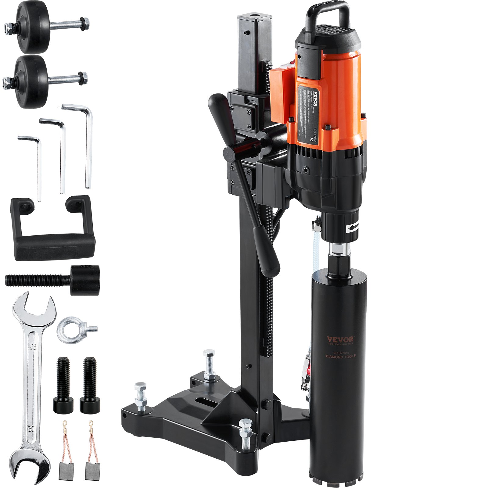 VEVOR VEVOR Diamond Core Drilling Machine, 10in Wet Concrete Core Drill ...