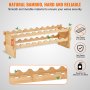 VEVOR 18 Bottle Stackable Modular Wine Rack Bamboo Wood Display Shelf 2 ...