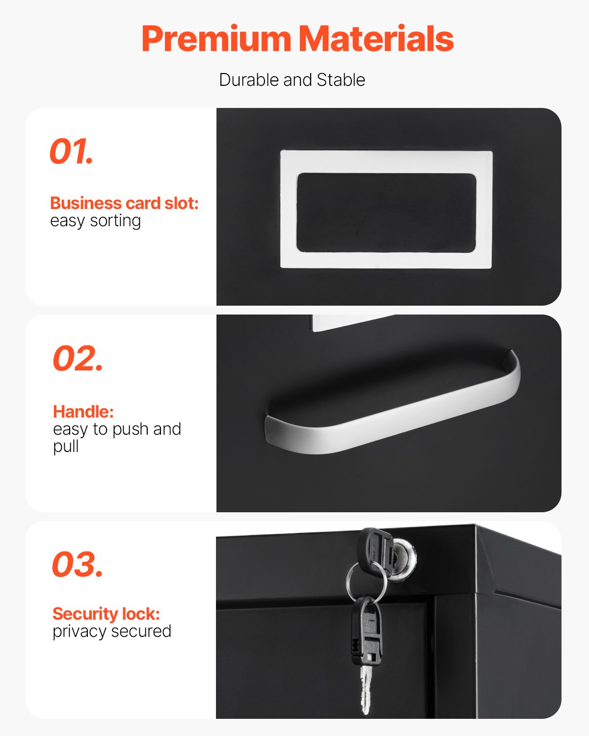 VEVOR Metal File Cabinet – Vertical Cabinets with lock