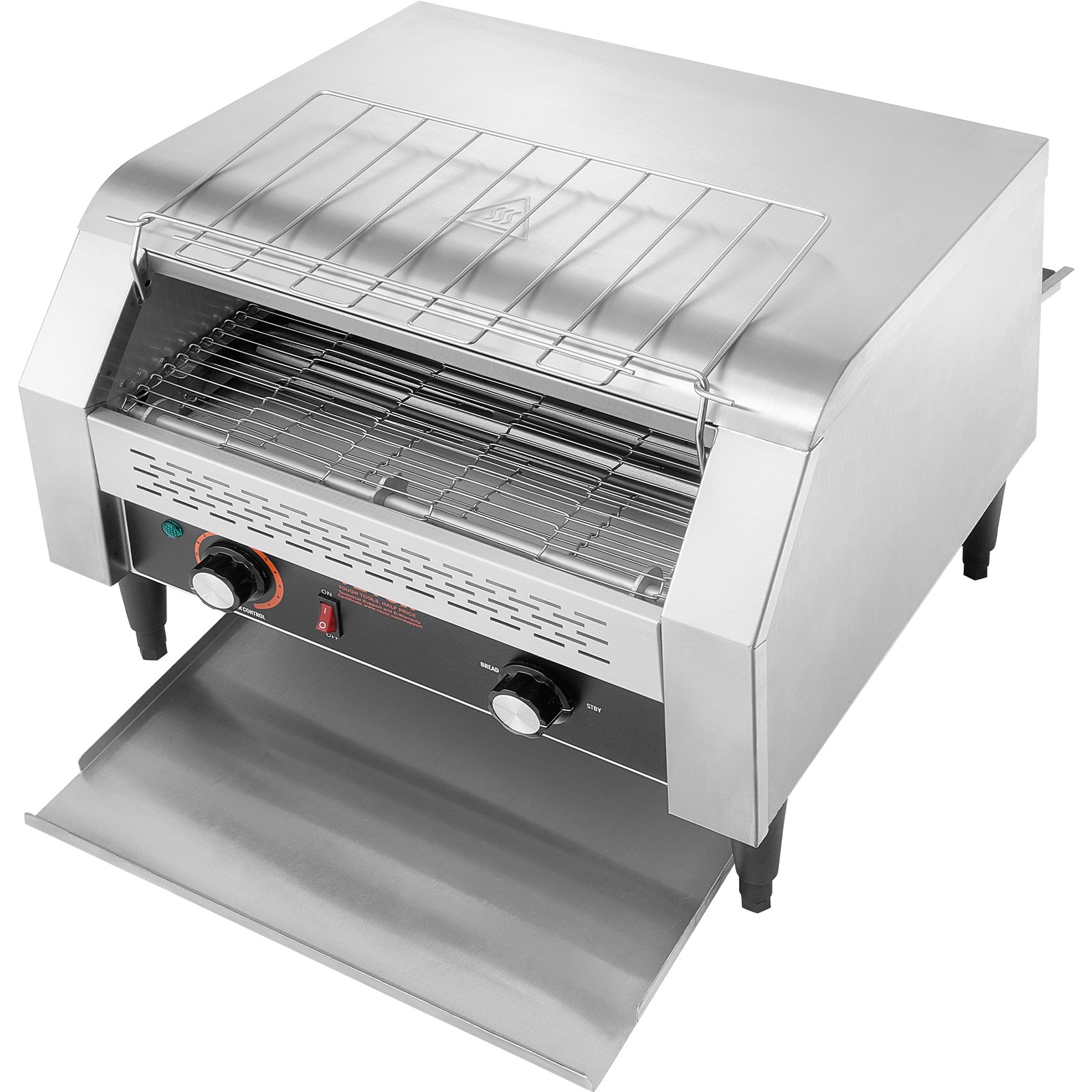 VEVOR Commercial Conveyor Toaster, 450 Slices/Hour Conveyor Belt ...