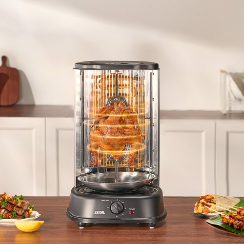 VEVOR Shawarma Grill Machine, Vertical Chicken Shawarma Cooker Machine ...