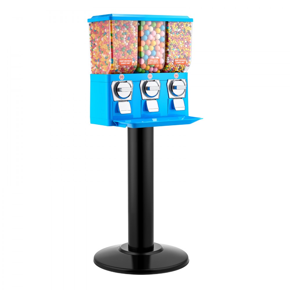 VEVOR Candy Vending Machine, Triple Compartment Candy Vending Machine ...