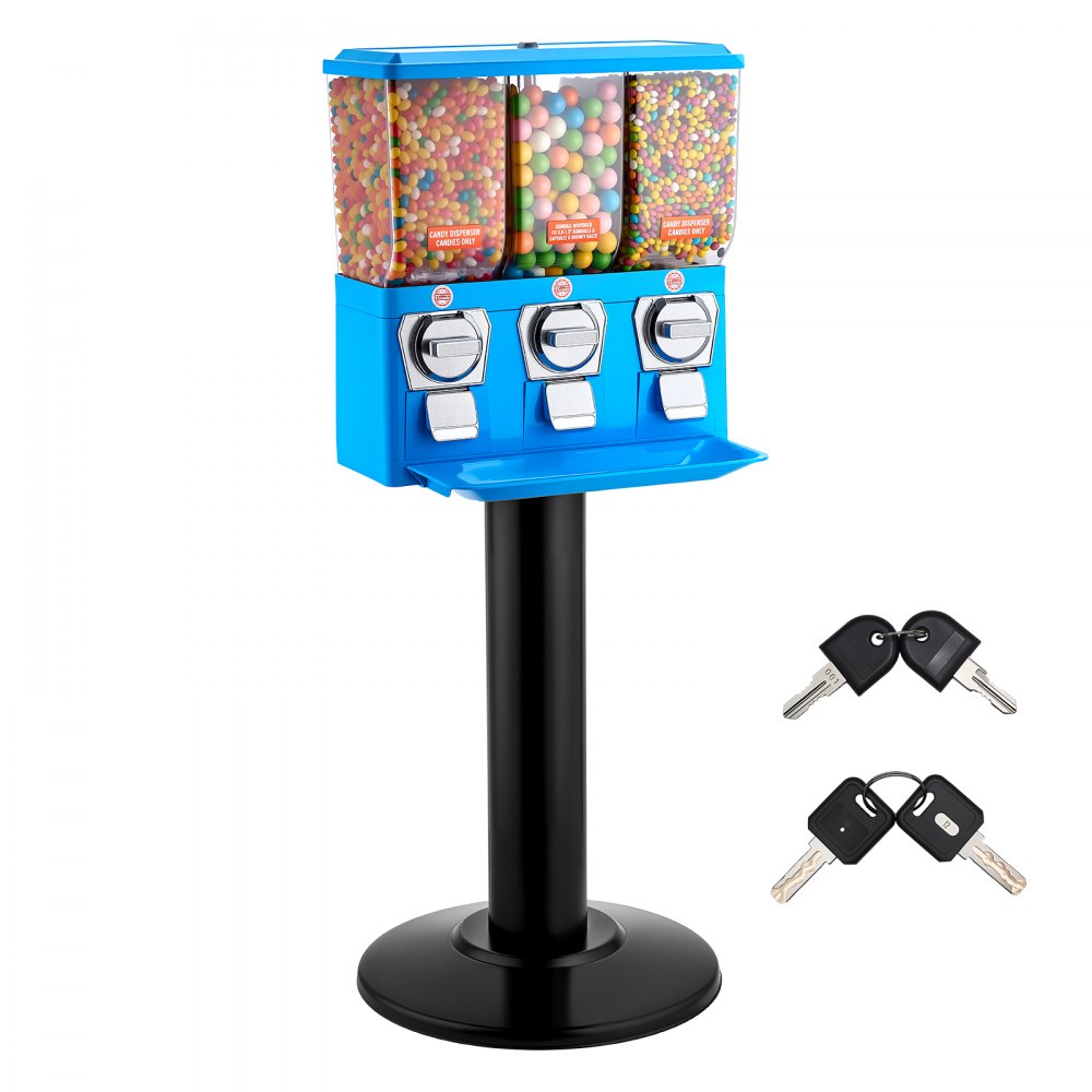 VEVOR Candy Vending Machine, Triple Compartment Candy Vending Machine ...