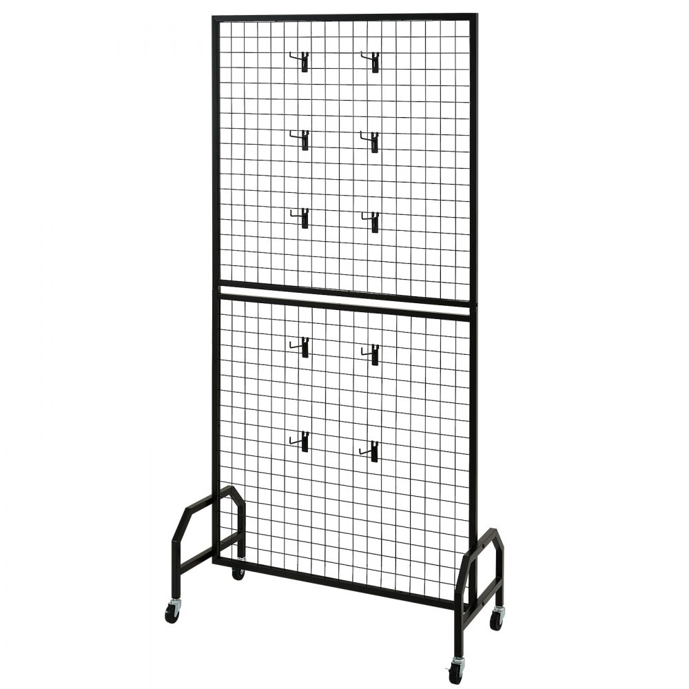 VEVOR 2 Packs Grid Wall Panels, 898 x 1798 mm Wire Grid Panels Display ...