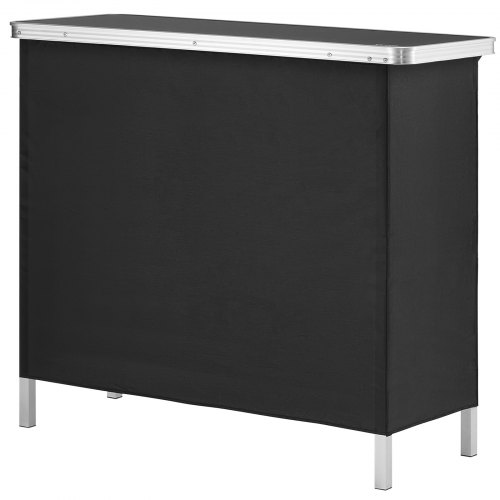 VEVOR Folding Portable Bar Table, Tradeshow Podium Table for Indoor ...