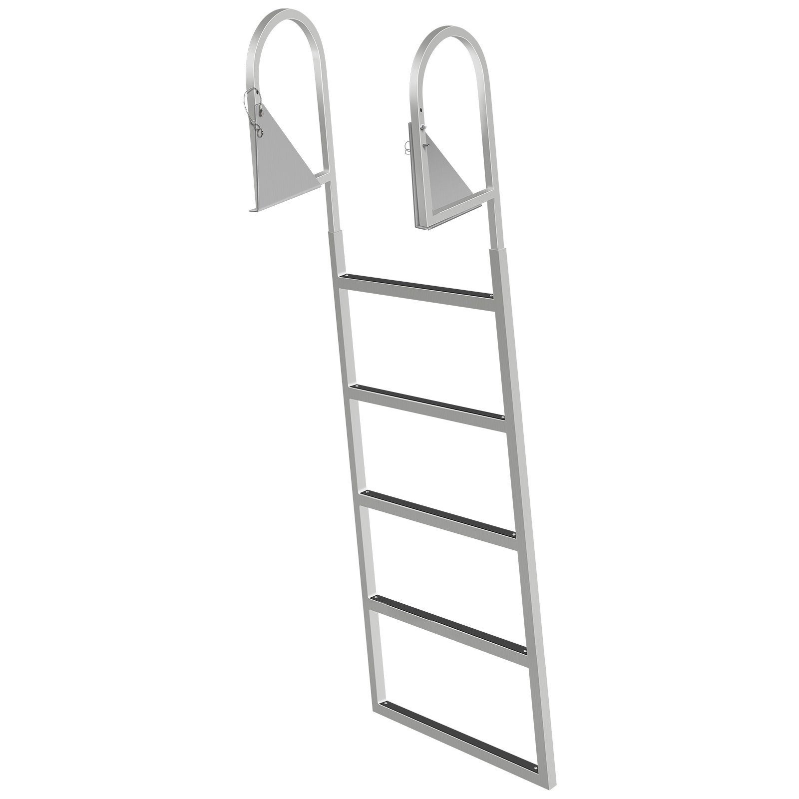 VEVOR Dock Ladders Flip Up, Dock Ladder with Rubber Mat, Swim Ladder ...
