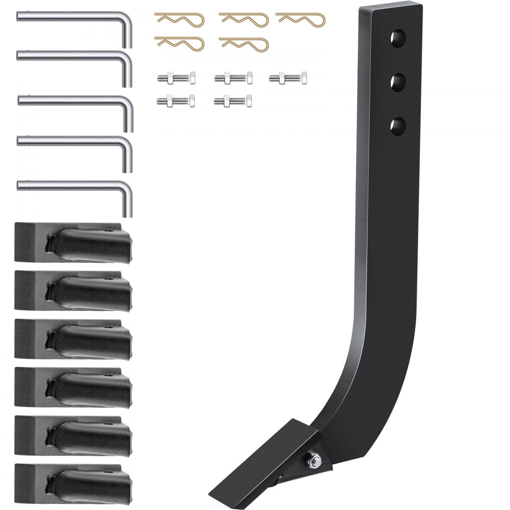 VEVOR 5pcs Box Blade Shank, 16'' Scarifier Shank, 3 Holes Box Scraper ...