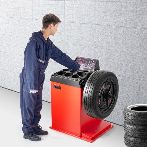 VEVOR Tire Changer Machine, 18" Spindle, Durable Tire Balancer with 4 ...