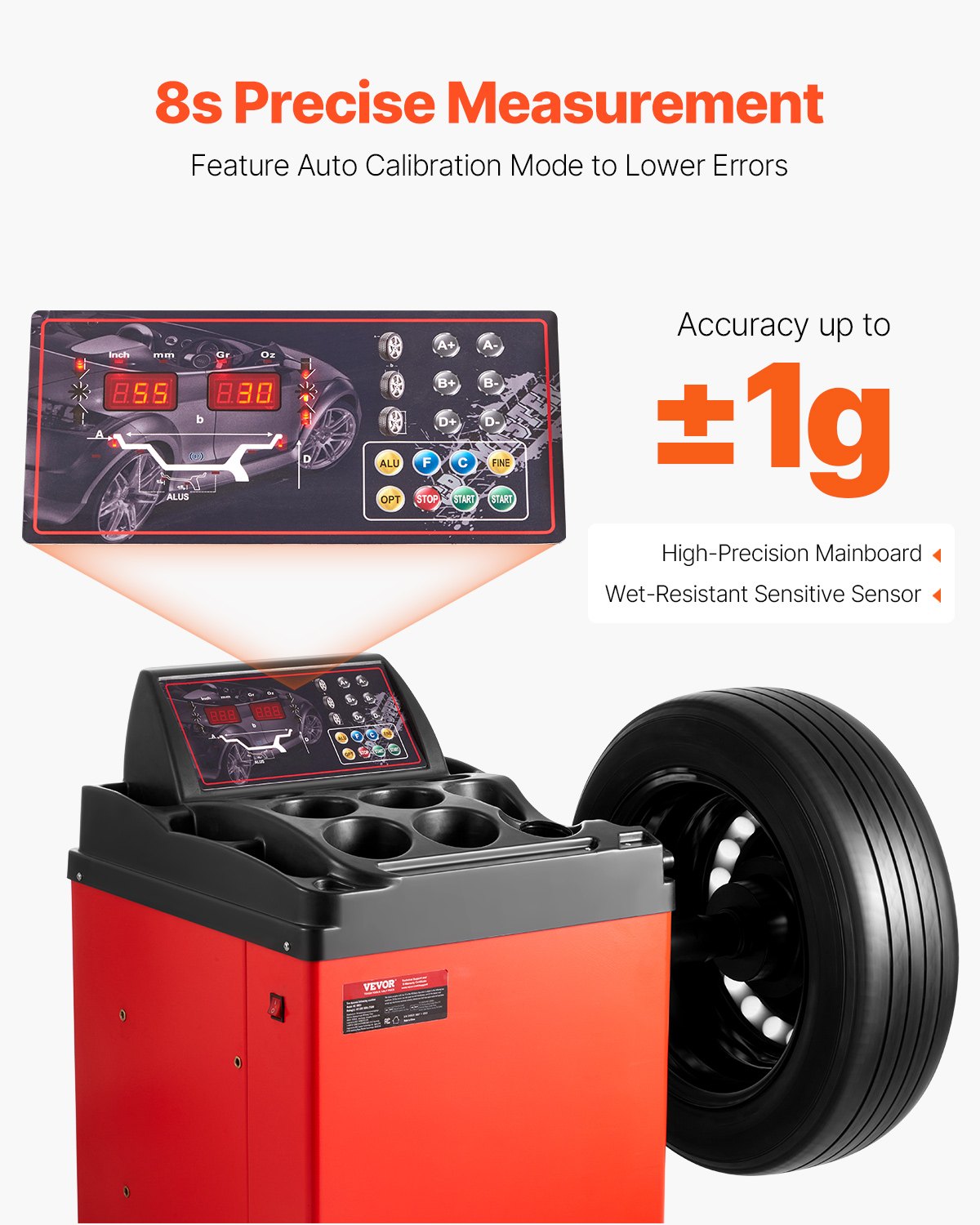 VEVOR Durable Tire Changer Machine Reinforced Tire Balancer with 18 ...