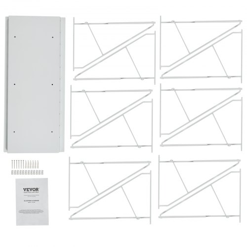 VEVOR Wall Mount Blueprint Storage Rack Blueprint Holder with 12 Pivot ...