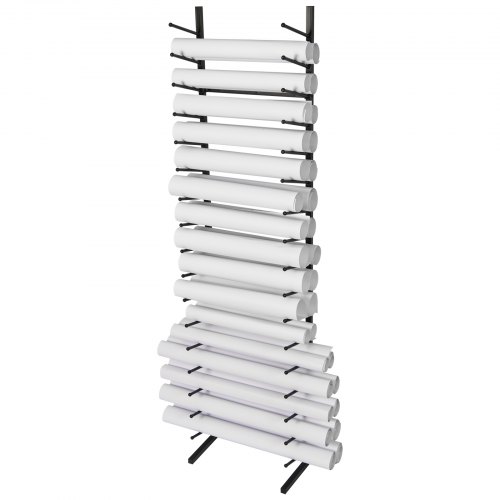 VEVOR Blueprint Storage Rack Vertical Hanging Poster Display Rack 16 ...
