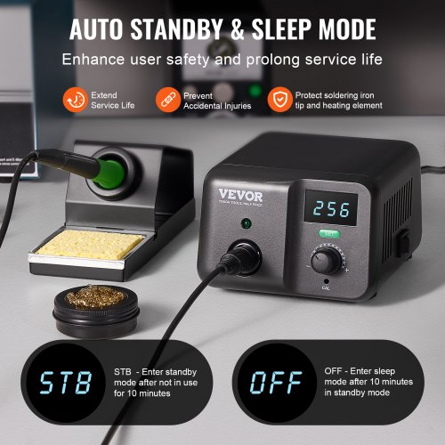 Soldering Iron Station 70W Digital Display Soldering Station Kit 122°F ...