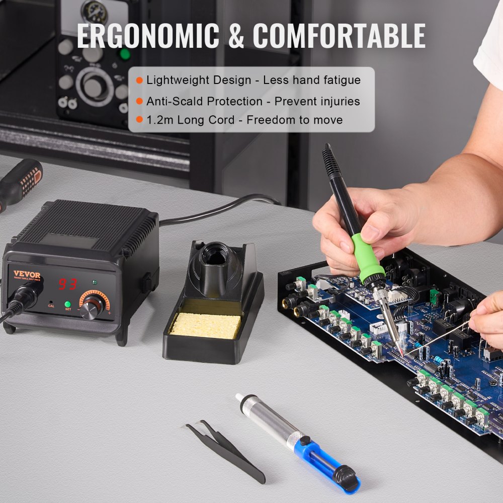 Soldering Iron Station 75W Digital Display Soldering Station Kit 122°F ...