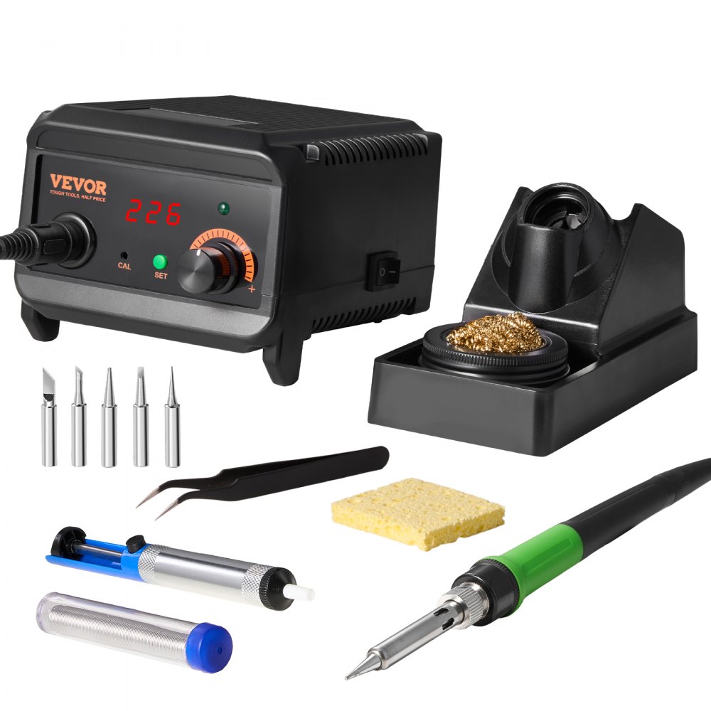 VEVOR Soldering Iron Station 75W LCD Display Soldering Station Kit 122 ...