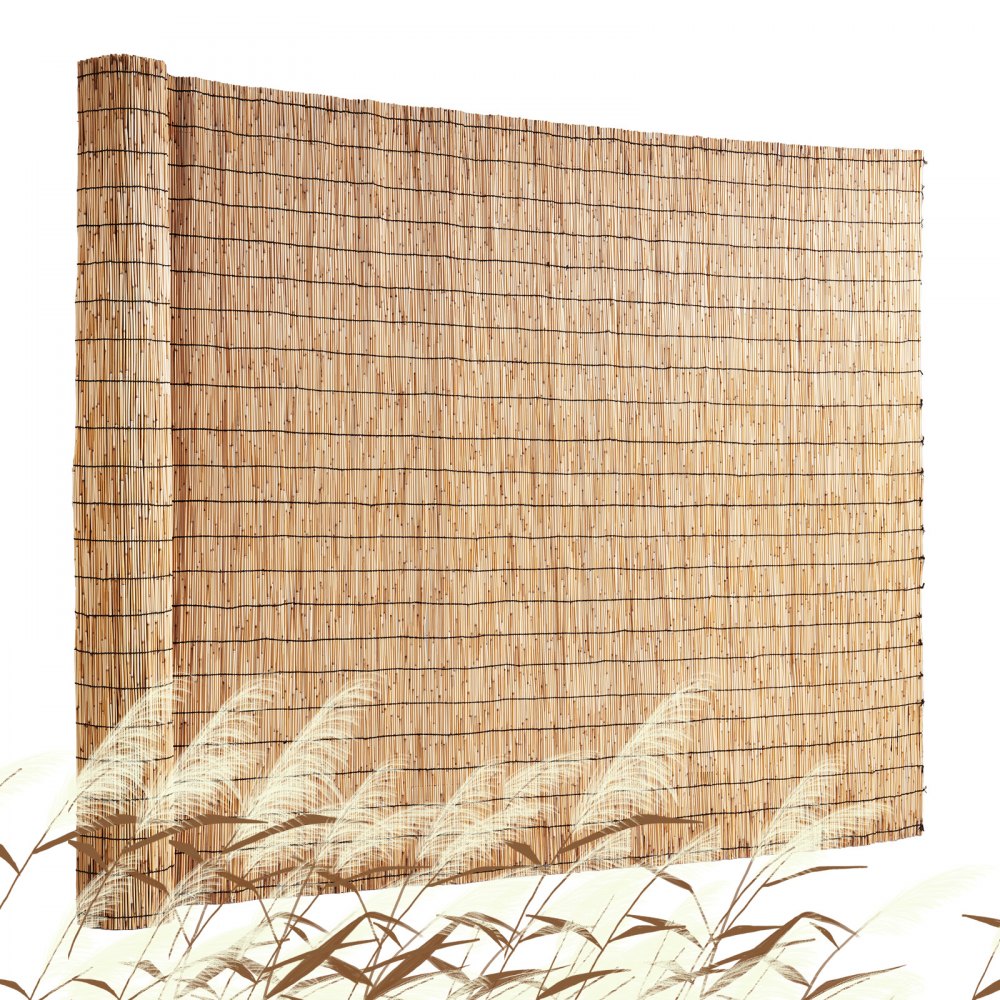 VEVOR Reed Fence Backyard Landscaping Privacy Blind Fencing Screen 16.4 ...