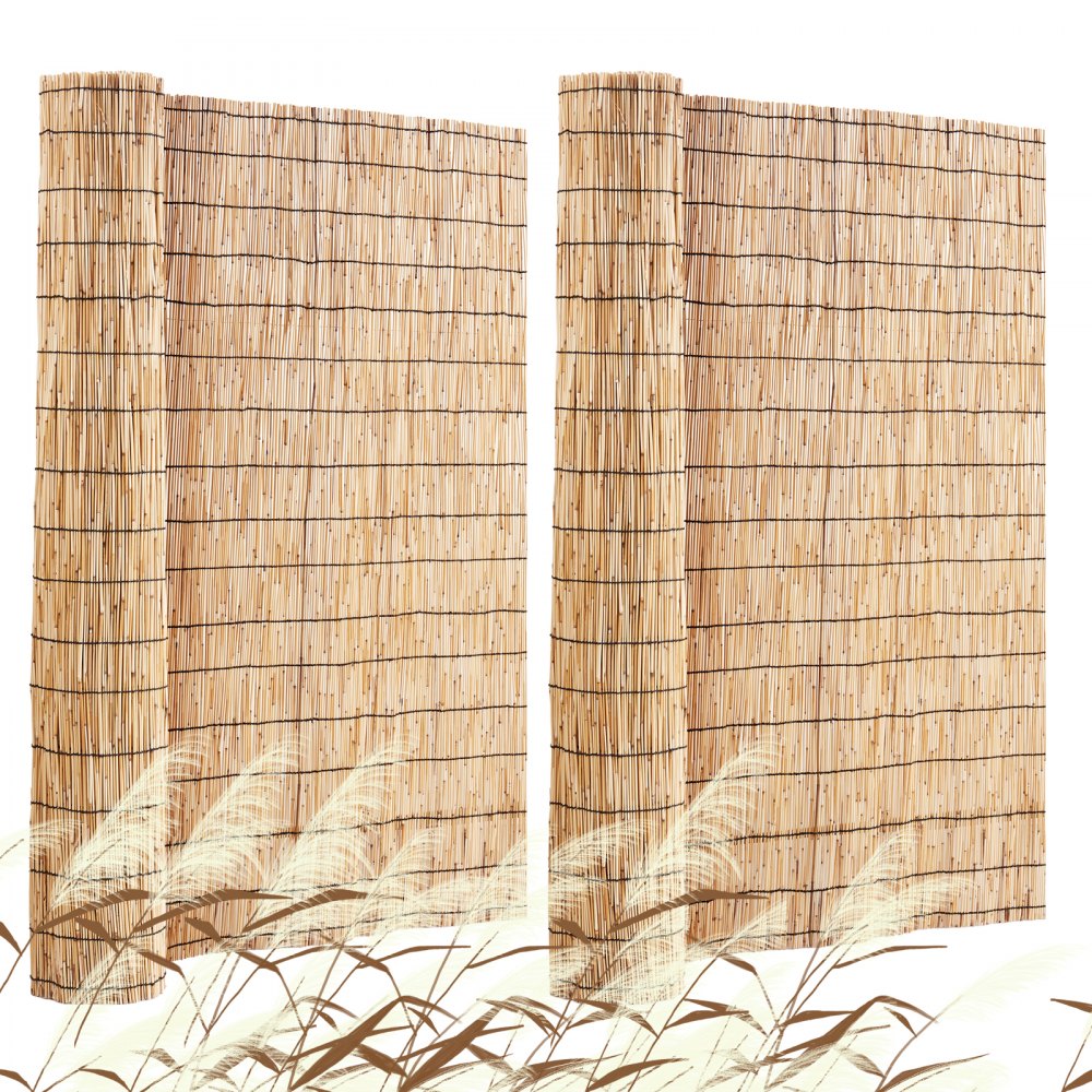 VEVOR 2-Pack Reed Fence Landscaping Privacy Blind Fencing Screen 16.4 ...