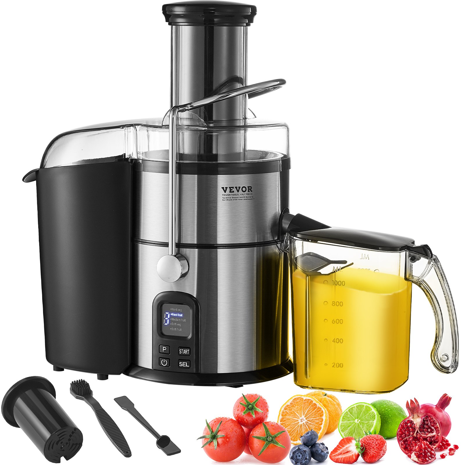 VEVOR Juicer Machine, 850W Motor Centrifugal Juice Extractor, Easy ...