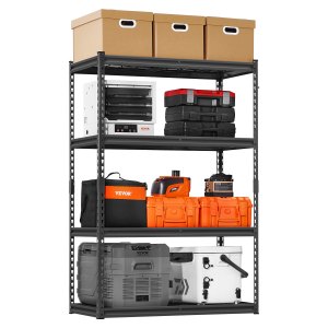 VEVOR Storage Shelves, 2400 lbs, 4 Tier Heavy Duty Garage Shelving, 20 ...