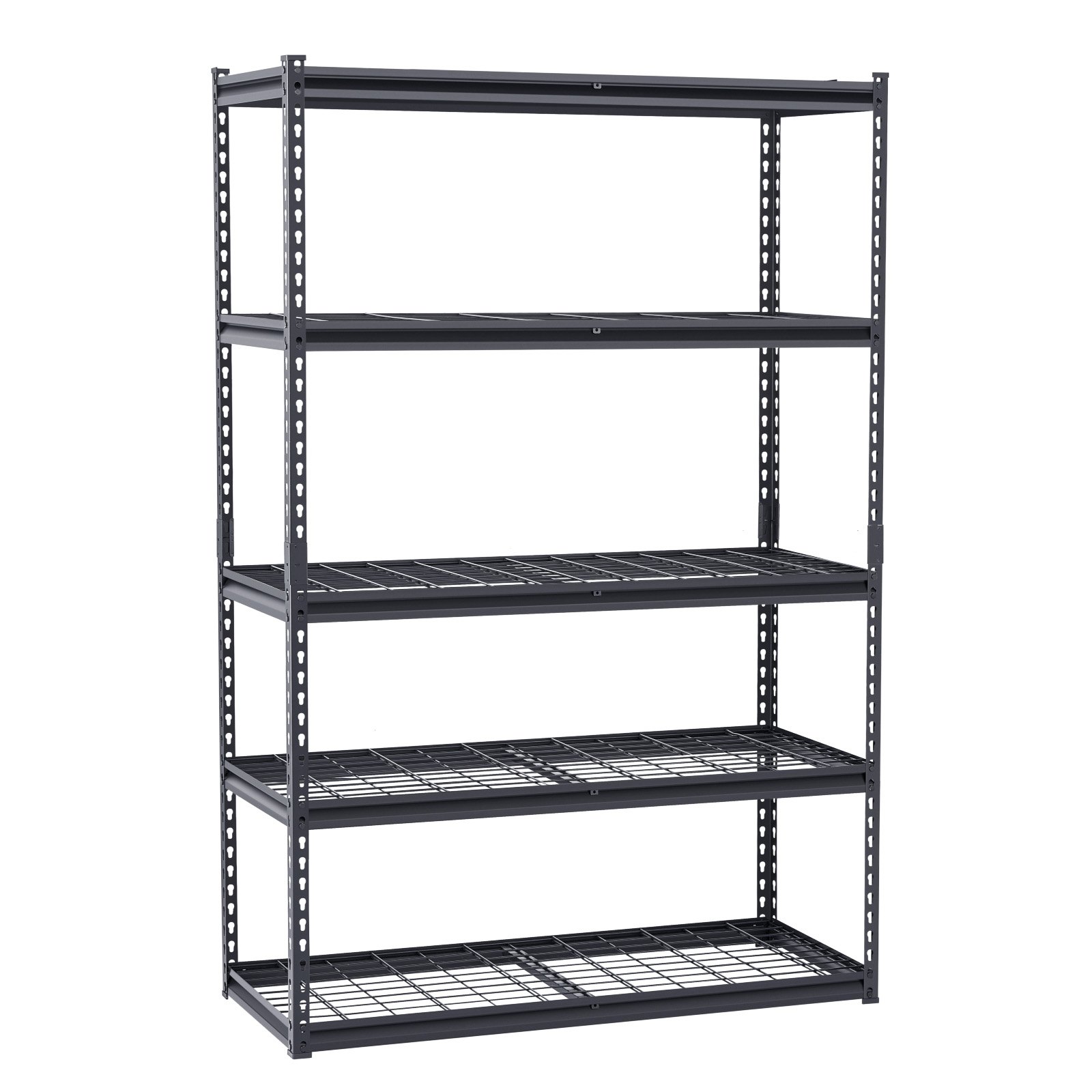 VEVOR 5 Tier Metal Storage Shelf - 3000 Lbs, 20"x48"x72"