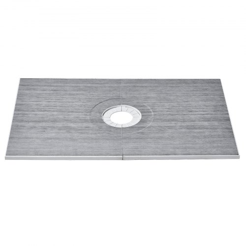 VEVOR Shower Curb Kit, 48"x72" Shower Pan Kit with 6.3" Central Drain ...