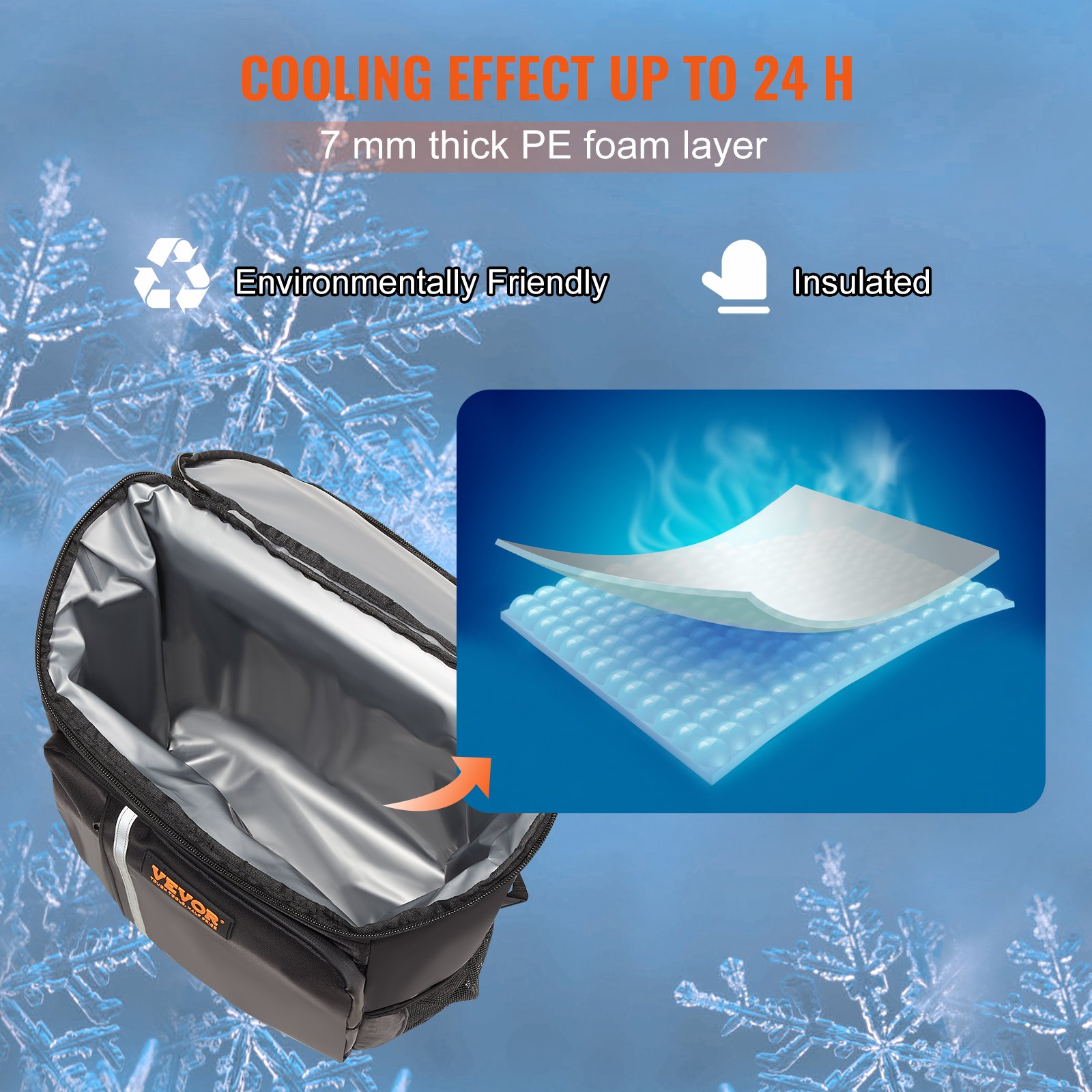 VEVOR Cooler Backpack, 28 Cans Backpack Cooler Leakproof, Waterproof ...