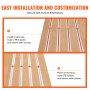 VEVOR PEX Heat Transfer Plates 4 ft, Radiant Heat Plates for 3/4" PEX ...