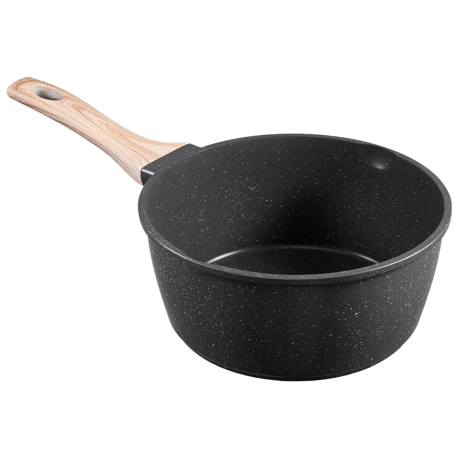 VEVOR 2.5 QT Saucepan, Nonstick Saucepan with Tempered Glass Lid ...