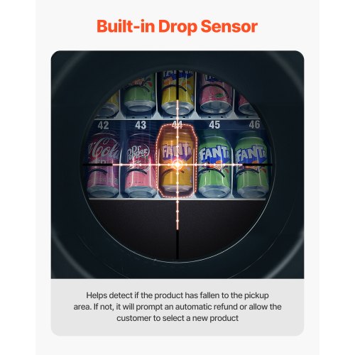 60 Slots Combo Vending Machine ICT Bill/Coin Acceptor Refrigerated ...