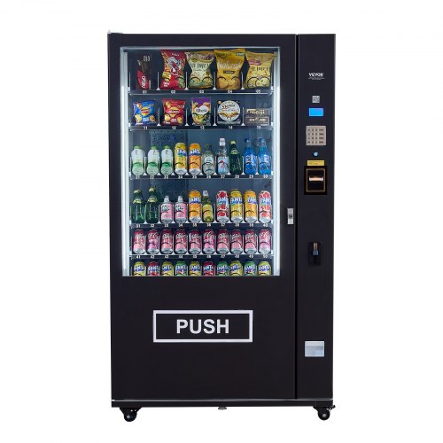 60 Slots Combo Vending Machine ICT Bill/Coin Acceptor Refrigerated ...