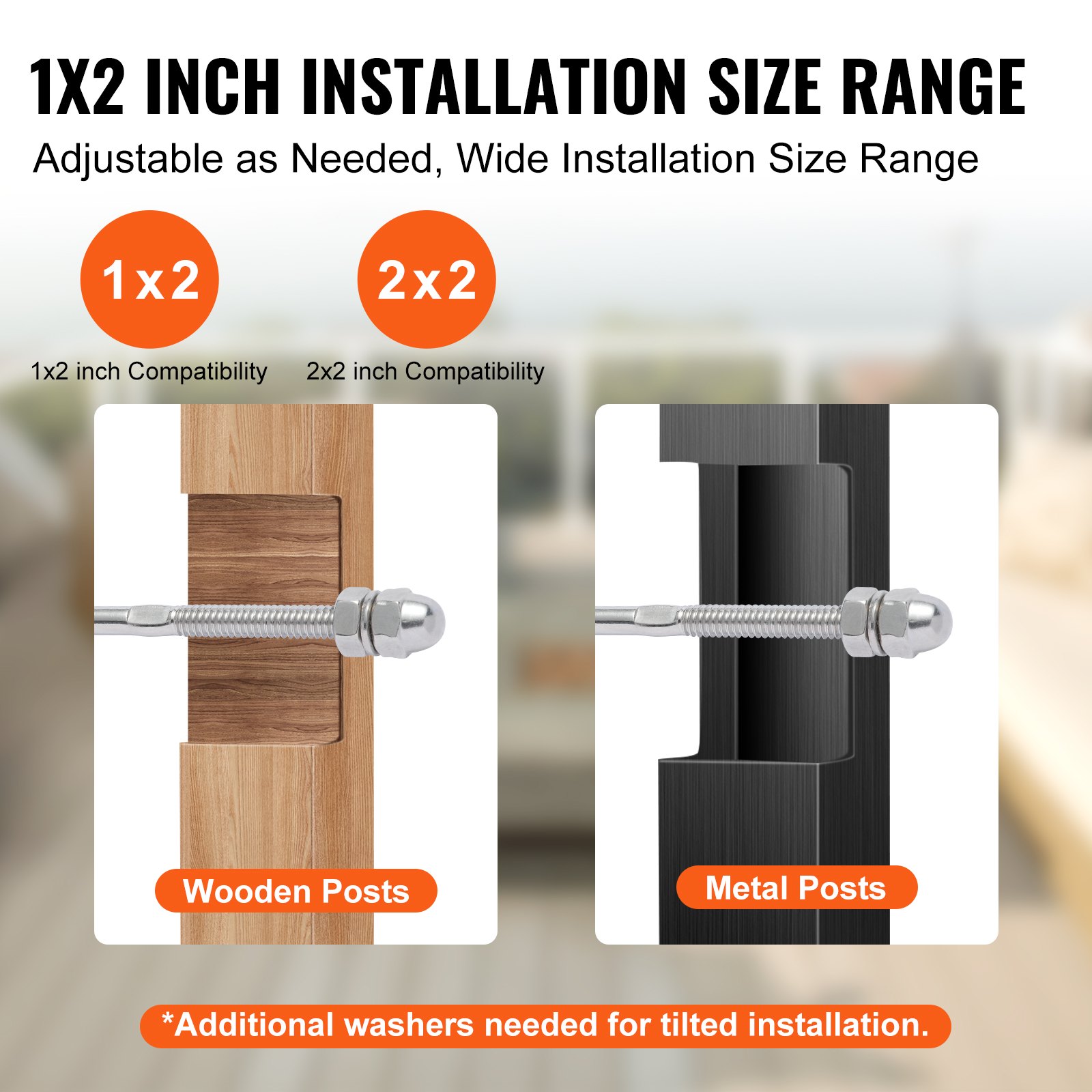 VEVOR 51 Pack Cable Railing Swage Threaded Stud Tension End Fitting ...