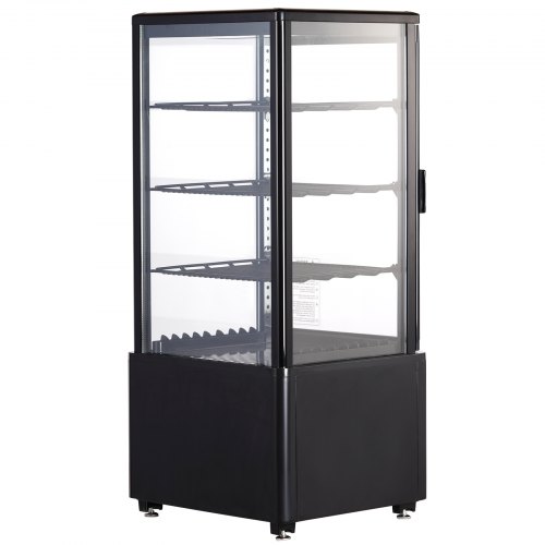 VEVOR Refrigerated Display Case, 3 Cu.Ft./85L Countertop Pastry Display ...