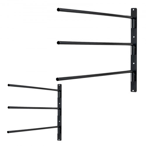 VEVOR Wall Mounted Saddle Rack Three Tiers Swing Out Saddle Pad Holder ...
