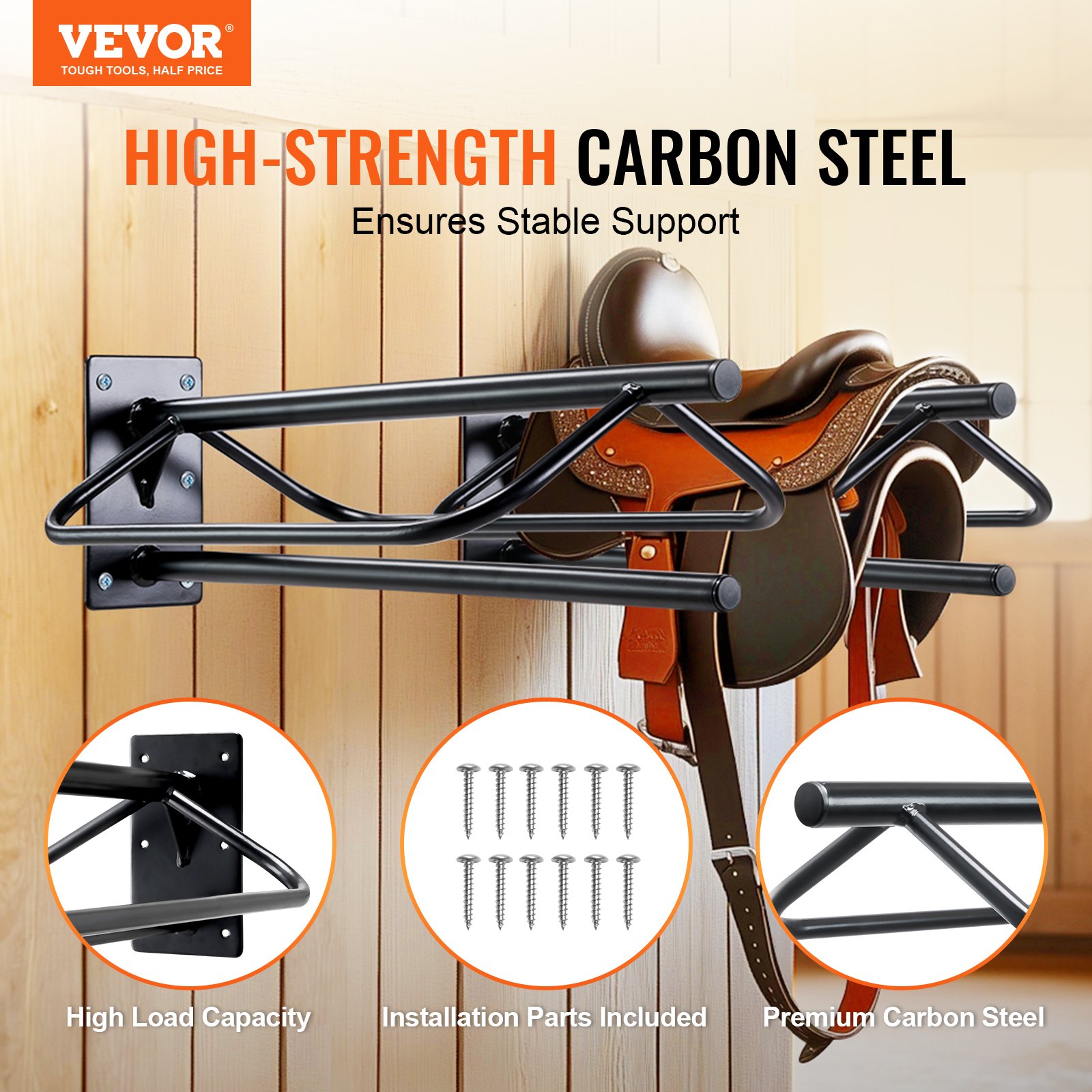 VEVOR Horse Saddle Stand — Stable and Durable Storage