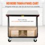 VEVOR Material Mate Panel Cart and Shop Stand, 4 x 4” Smooth Rolling ...