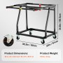 VEVOR Material Mate Panel Cart and Shop Stand, 4 x 4” Smooth Rolling ...
