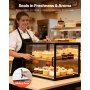 VEVOR Bakery Display Case, 2-Tier Commercial Countertop Pastry Display ...