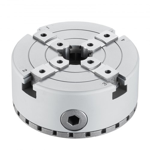VEVOR KP96 Lathe Chuck, 4-Jaw 3.75" Diameter, Metal Lathe Chuck Turning ...