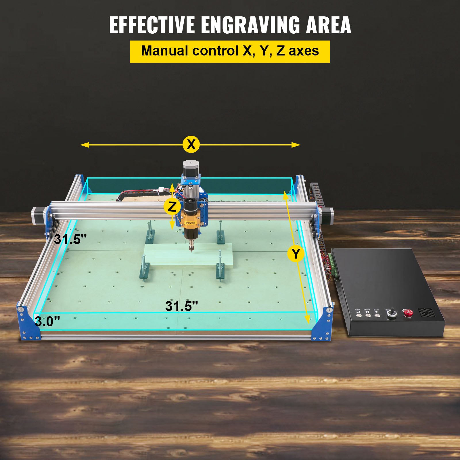 VEVOR CNC Router Kit, Evolution 4 Engraving Machine, Pre-assembly ...