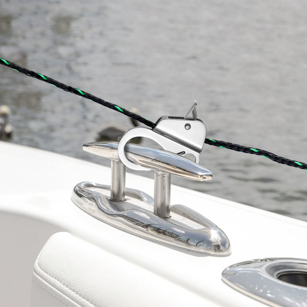 VEVOR Boat Anchor Hook, 304 Stainless Steel Slide Anchor, Knotless ...