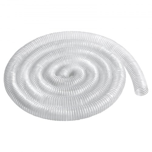 VEVOR 2.5'' x 20' Dust Collection Hose Thickened PVC Flexible Clear ...