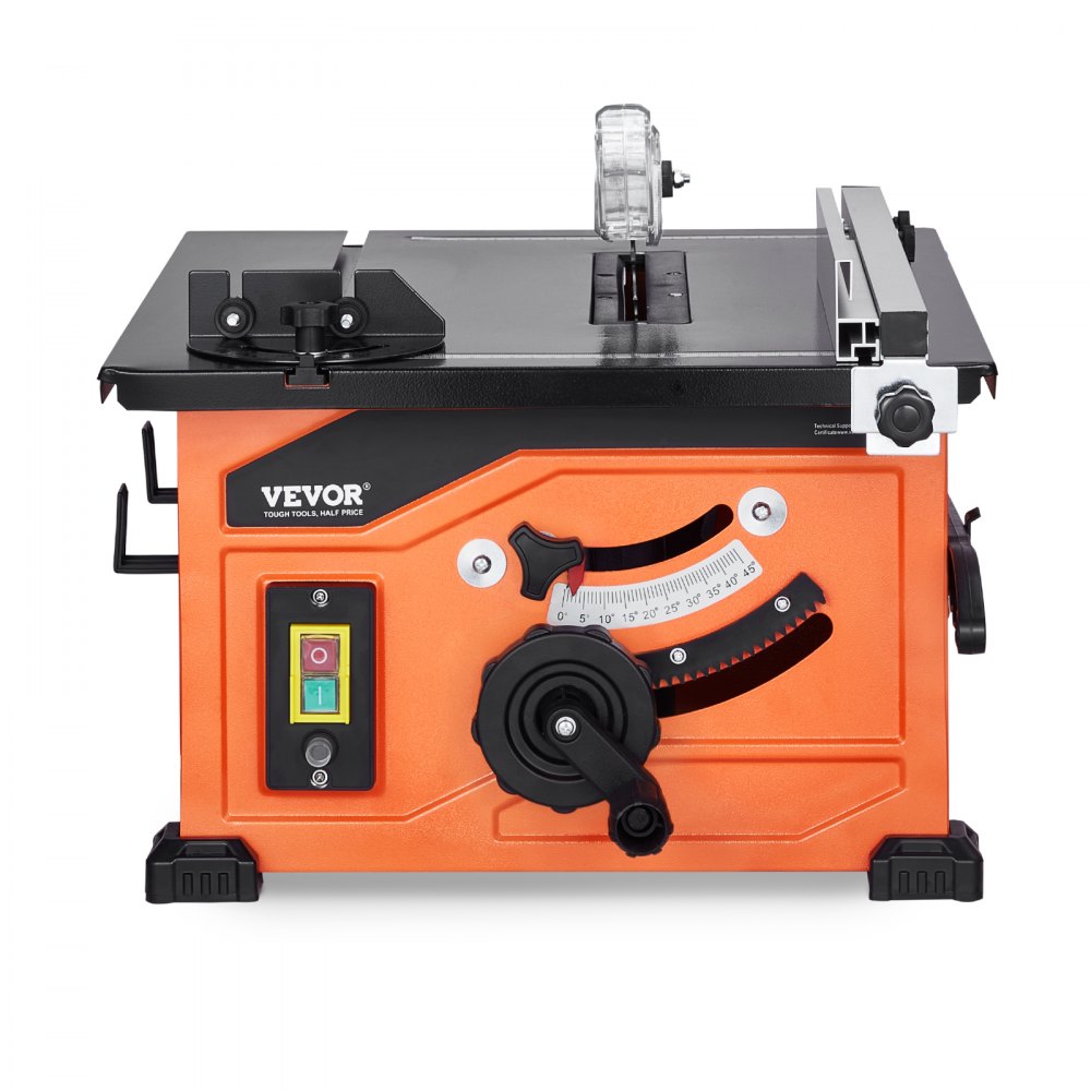 VEVOR Table Saw, 1200 W Portable Compact Tablesaw, 210 MM Saw Blade O.D ...