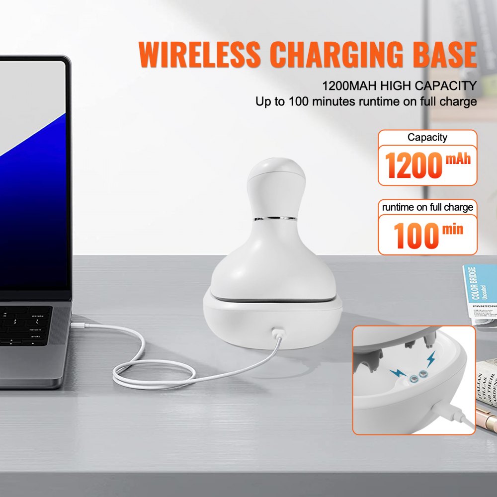 Vevor Electric Scalp Massager Rechargeable Head Massager Waterproof 9734