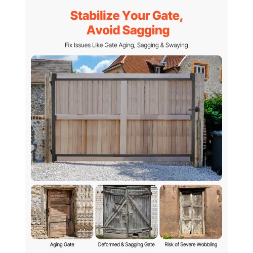 Gate Building Kit Fits 36 to 60 in Wide Openings 6 to 7 ft High Fence ...