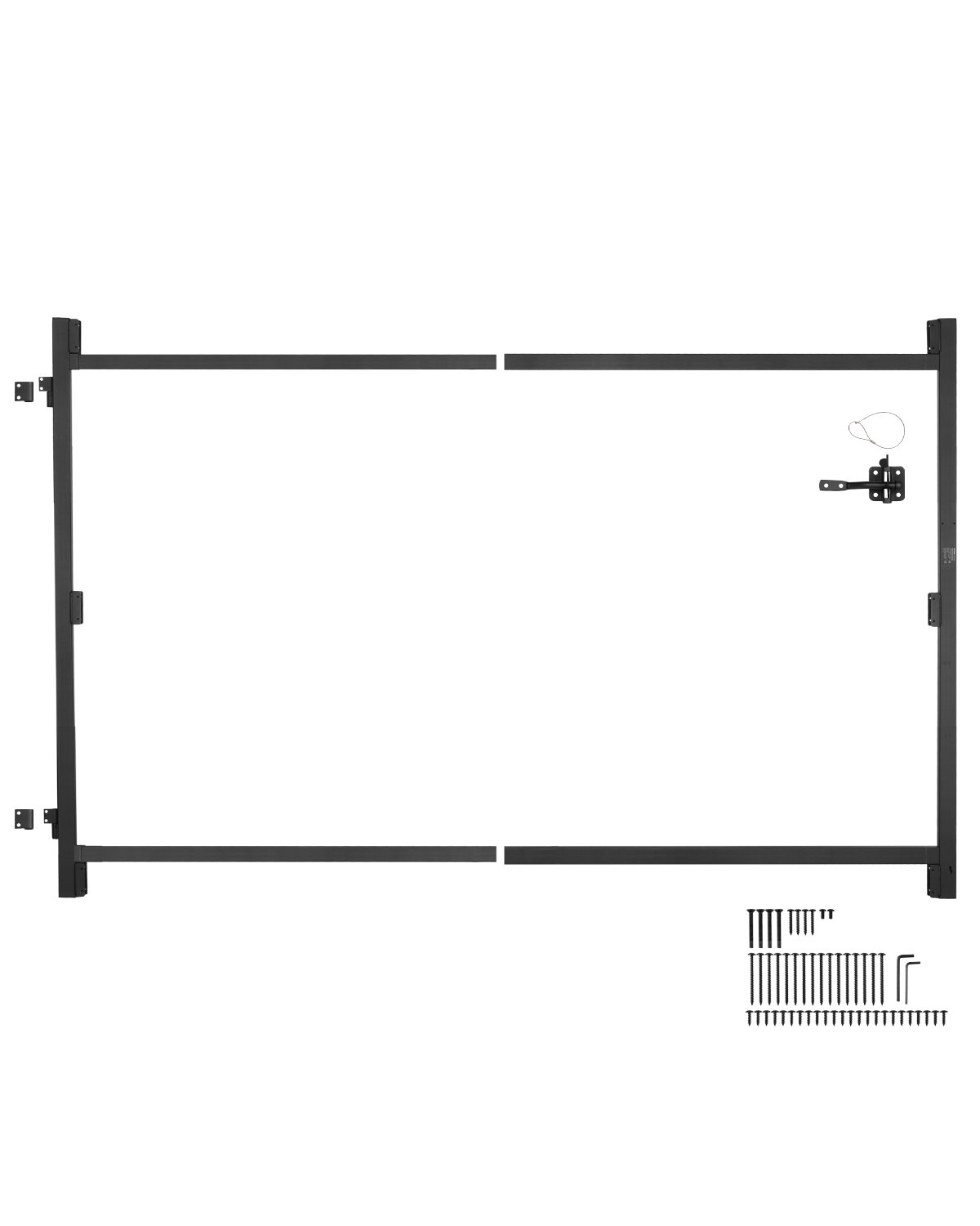 VEVOR Metal Frame for Wood Gate – Fit 40–72", 4 - 5 ft High