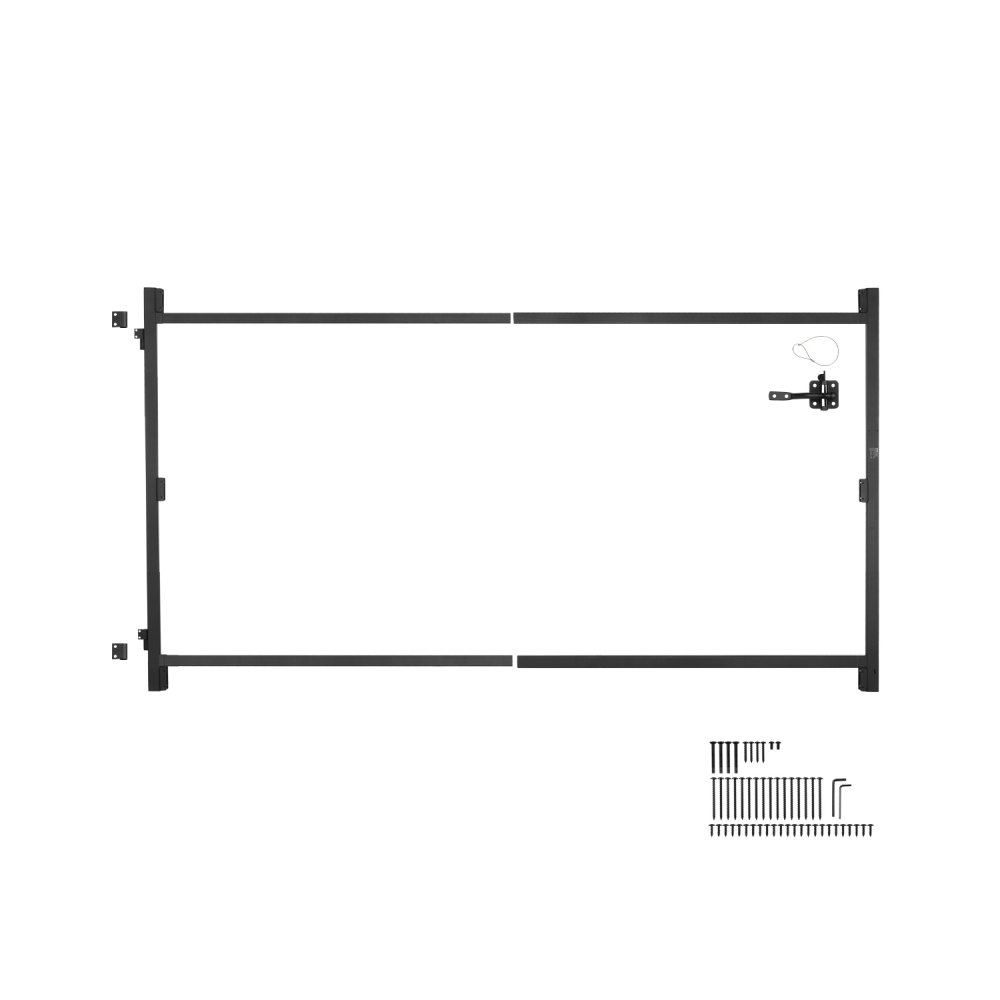 Gate Building Kit Fits 60 to 96 in Wide Openings 4 to 5 ft High Fence ...