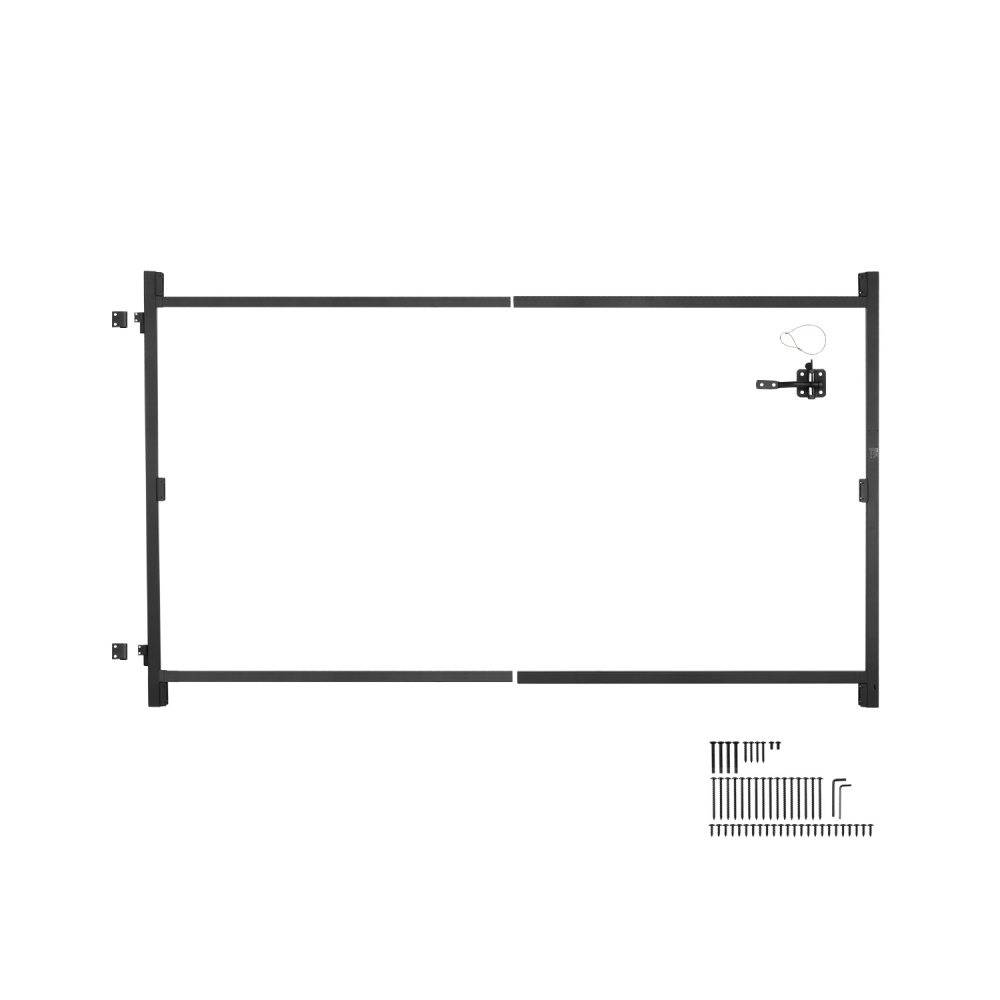 Gate Building Kit Fits 60 to 96 in Wide Openings 6 to 7 ft High Fence ...