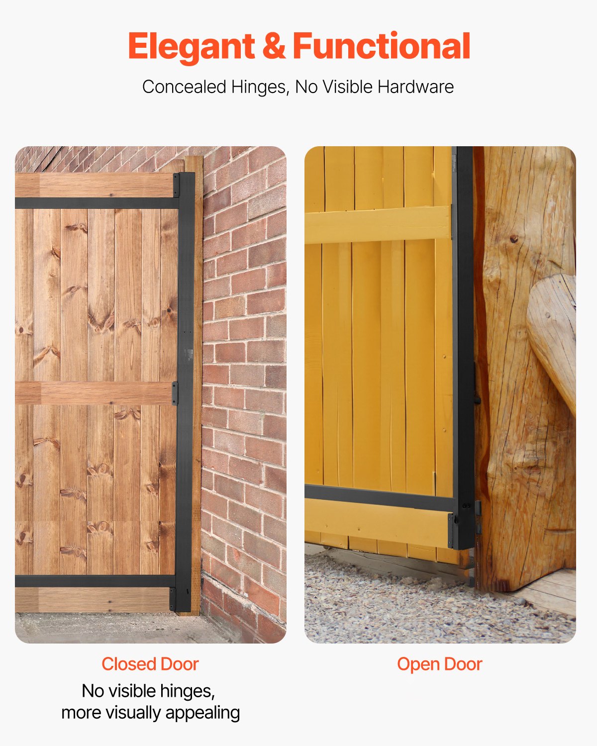 VEVOR Gate Building Kit, Fits 60 to 96 in Wide Openings, Up from 6 to 7 ...